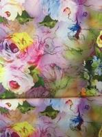 China 00144 Super High twisted spun polyester voile digital printing small moq acceptable for sale