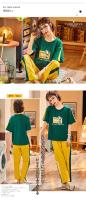 China Pajamas women's summer cotton short-sleeved trousers thin section Korean version of the spring and summer cute cartoon c for sale