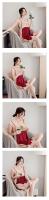 China Factory direct cross-border creative long pajamas comfortable sexy noble stitching strap chiffon nightdress female summe for sale