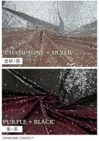 China Spot 3mm banquet evening dress performance stage clothing gradient two-color beads two-color stitching sequin embroidery for sale