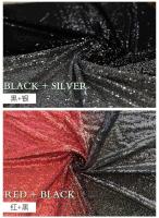China Spot 3mm banquet evening dress performance stage clothing gradient two-color beads two-color stitching sequin embroidery for sale