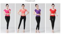 China Summer short-sleeved yoga clothes suit female 2020 new modal fitness clothes ladies shorts yoga clothes two-piece suit for sale