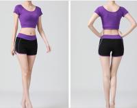 China Summer short-sleeved yoga clothes suit female 2020 new modal fitness clothes ladies shorts yoga clothes two-piece suit for sale