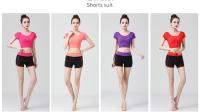 China Summer short-sleeved yoga clothes suit female 2020 new modal fitness clothes ladies shorts yoga clothes two-piece suit for sale