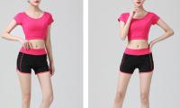 China Summer short-sleeved yoga clothes suit female 2020 new modal fitness clothes ladies shorts yoga clothes two-piece suit for sale