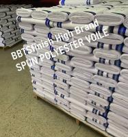 China BBTSfinish® Brand 100% Super High twisted full spun polyester voile plain dyed printing digital printing fabric for sale