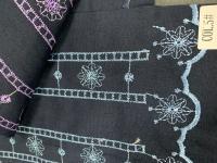 China Linen embroidery fashion fabric for sale