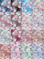 China 00144 Spun Polyester Super Twisted Full Voile NON-HAIR Finish digital printing for sale