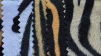 China Tricot Velboa print flocking fabric zebra print plush flock fabric wholesale best quality for sale