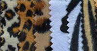 China Tricot Velboa print flocking fabric zebra print plush flock fabric wholesale best quality for sale