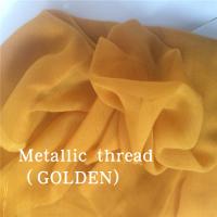 China Metallic thread selvedge 100% spun polyester high twisted full voile factory direct sale cheap price high quality for sale