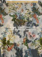 China High density super twisted spun polyester voile printing fabric fashion design digital printing screen  صنع في اليابان for sale