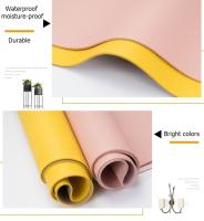 China Spot custom pu leather fabric 1.8mm imitation leather lychee pattern PU leather belt handbag luggage fabric for sale