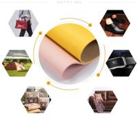 China Spot custom pu leather fabric 1.8mm imitation leather lychee pattern PU leather belt handbag luggage fabric for sale