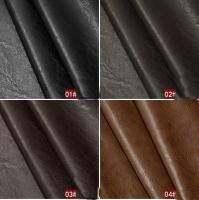 China Crazy horse artificial pu leather fabric handmade diy sofa soft bag fabric car waterproof seat simulation cowhide for sale