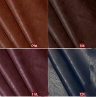 China Crazy horse artificial pu leather fabric handmade diy sofa soft bag fabric car waterproof seat simulation cowhide for sale