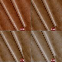 China Crazy horse artificial pu leather fabric handmade diy sofa soft bag fabric car waterproof seat simulation cowhide for sale