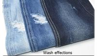 China 10OZcotton vertical bamboo non-stretch denim fabric 180cm autumn and winter models 10+10 men's jeans fabric manufacturer for sale