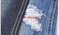 China 10OZcotton vertical bamboo non-stretch denim fabric 180cm autumn and winter models 10+10 men's jeans fabric manufacturer for sale