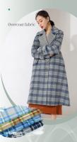 China Woolen plaid woolen fabric woolen coat women's coat woolen chemical fiber double-sided fabric manufacturers supply whole for sale