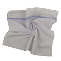 China 100% Jacquard selvedge SPUN  VOILE SUPER HIGH TWISTED WHITE BLUISHWHTE QUALITY FINISH صنع في اليابان for sale
