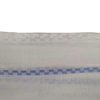 China 100% Jacquard selvedge SPUN  VOILE SUPER HIGH TWISTED WHITE BLUISHWHTE QUALITY FINISH صنع في اليابان for sale