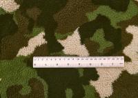 China Camouflage Sherpa Fleece Fabric, Suitable for Winter Jackets Lining and Shell for sale