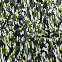 China Camouflage Sherpa Fleece Fabric, Suitable for Winter Jackets Lining and Shell for sale