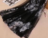 China High quality spun polyester voile printing fabric for muslim shawl , scarf , dress, embroidery super fine quality top for sale