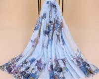 China High quality spun polyester voile printing fabric for muslim shawl , scarf , dress, embroidery super fine quality top for sale