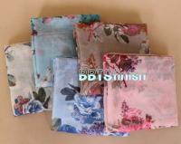 China High quality spun polyester voile printing fabric for muslim shawl , scarf , dress, embroidery super fine quality top for sale