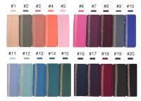 China High quality spun polyester voile p/dyed fabric for muslim shawl , scarf , dress, embroidery super fine quality top for sale