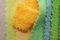 China 80% polyester 20% nylon strong absorbent towel fabric, warp knitted polyester and nylon double-sided cleaning fabric for sale