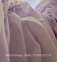 China 5mmSuper Twisted voile 2200 HTP spun polyester voile bluish white color dyeing soft finish with high cool quality 44inch for sale