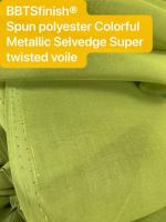 China Metallic selvedge Sudan market spun polyester voile fabric  BBTSfinish Brand super quality for sale