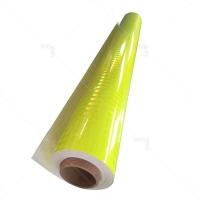 China Red Retro Reflective Film Foil for Traffic Signage and Permanent Signs Self Adhesive for sale