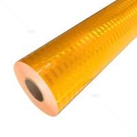 China Red Retro Reflective Film Foil for Traffic Signage and Permanent Signs Self Adhesive for sale