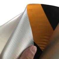 China EGP Grade Double Color Yellow Black Hazard Pattern UV Metal Backing Reflective Sheeting for sale