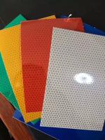 China Graphic Honeycomb Reflective Vinyl Sheets Sheeting Rolls Material with Yellow Color for sale