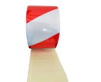 China 2'' Red And White Reflective Chevron Hazard Warning Tape Special Features Untearable for sale