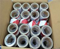 China 2'' Red And White Reflective Chevron Hazard Warning Tape Special Features Untearable for sale