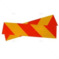 China Waterproof 170cm * 20cm Reflective Honey Comb Stickers for Truck Rear in Galvanized Sheet for sale