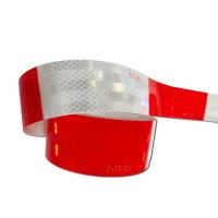 China Green Blue 2 inch*50 yard Diamond Pattern Trailer Truck Conspicuity DOT Class 2 Reflective Safety Tape for sale
