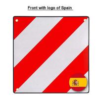 China 50*50 cm High Reflection Truck Reflector Aluminum Warning Safety Sign for Spain and Italy for sale