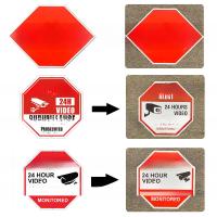 China Traffic Signs Reflective Warning Sign Stop Signboard 30*30cm Aluminum for Road Safety for sale