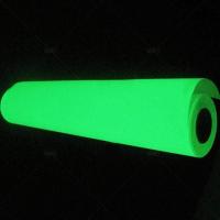 China 6 Hours Glow In The Dark Printable Photoluminescent Vinyl Roll with Printable Feature for sale