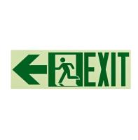 China Emergency Running Man Left/Right Photoluminescent Fire Exit Sign for sale