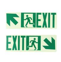 China Emergency Running Man Left/Right Photoluminescent Fire Exit Sign for sale