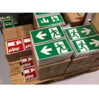 China Emergency Running Man Left/Right Photoluminescent Fire Exit Sign for sale