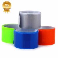 China Custom Fashion LED Reflective Snap Bracelet PVC Reflective Slap Band for Safety Items for sale